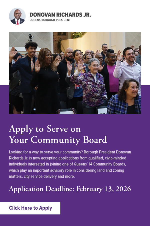 Apply for the 2026 Queens Community Board - OANA - Old Astoria ...